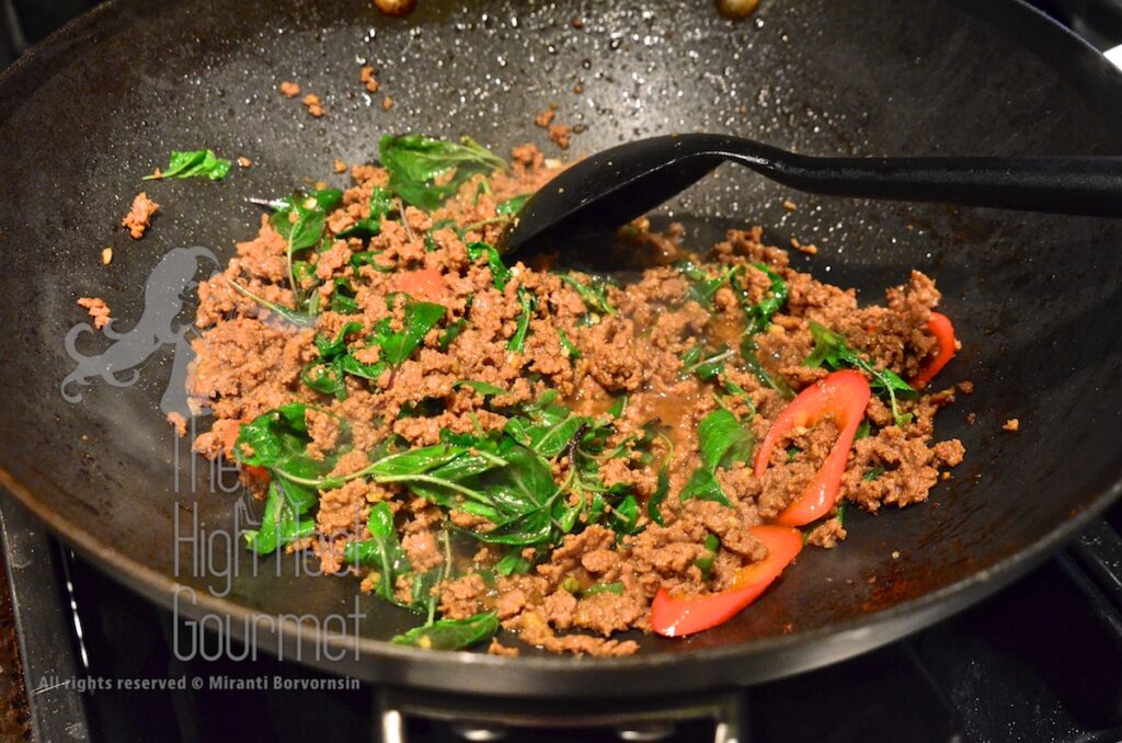 Thai Stir fried Bison with Holy Basil and Fried Egg, Bison Pad Ka-Prow ...