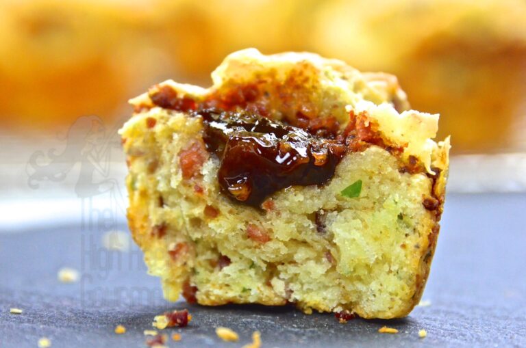 Savory Bacon and Cheese Scuffin Filled with Homemade Jam | The High ...