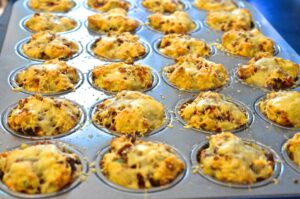 Savory Bacon and Cheese Scuffin Filled with Homemade Jam | The High ...